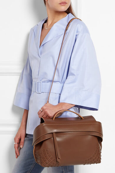 16-17FWトッズ バッグスーパーコピー ★TODS Wave Bag Small / BR Calf XBWAMRHG101SRK R404|スーパーコピー優良サイト