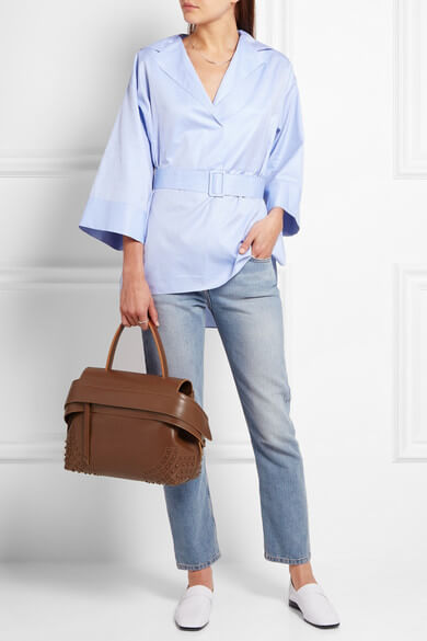 16-17FWトッズ バッグスーパーコピー ★TODS Wave Bag Small / BR Calf XBWAMRHG101SRK R404|スーパーコピー優良サイト